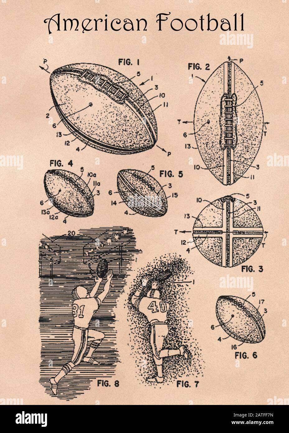 Patent application diagrams for Visually Enhanced Football Stock Photo ...