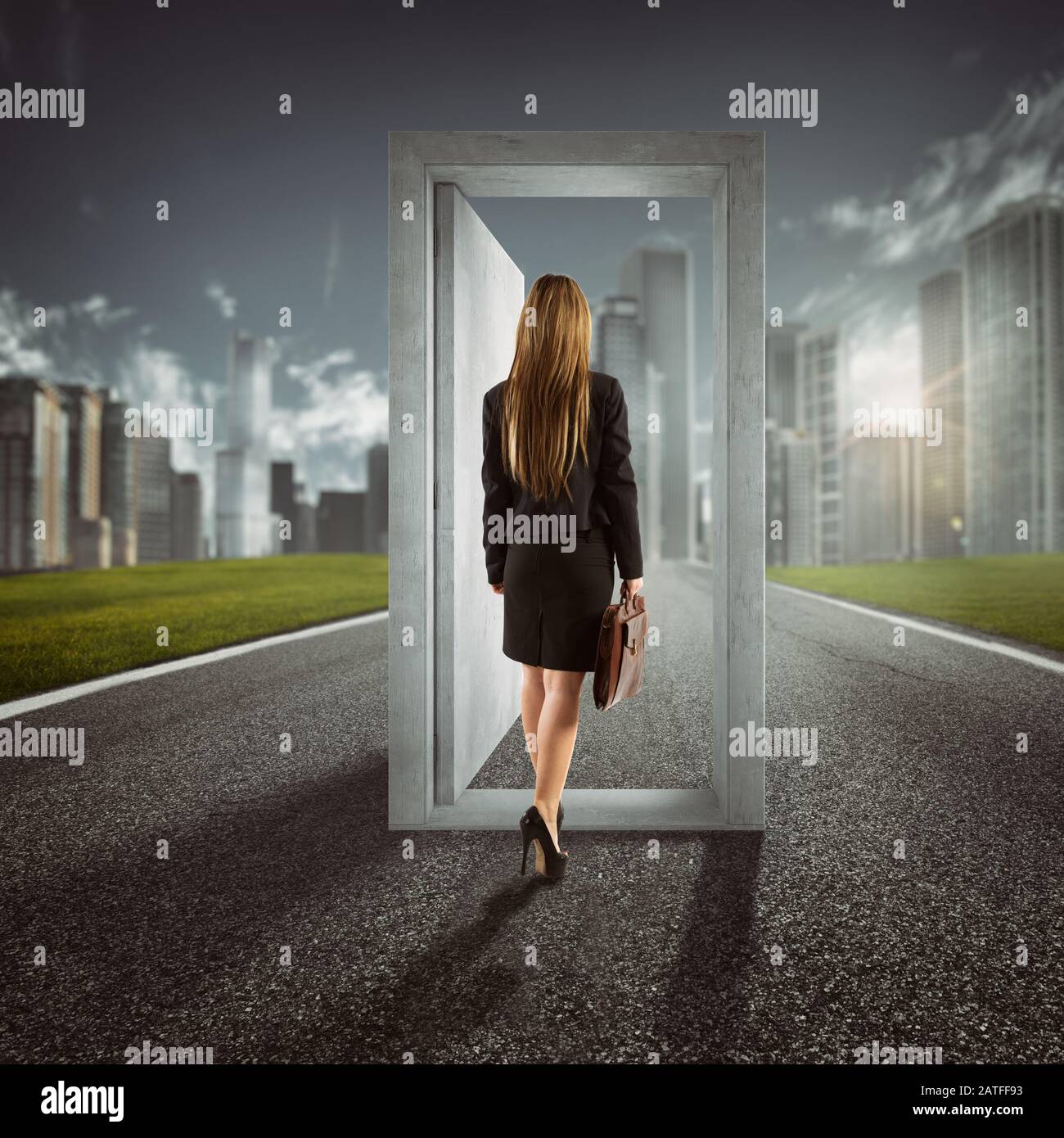 Concept of career advancement and success. Placement in the ...