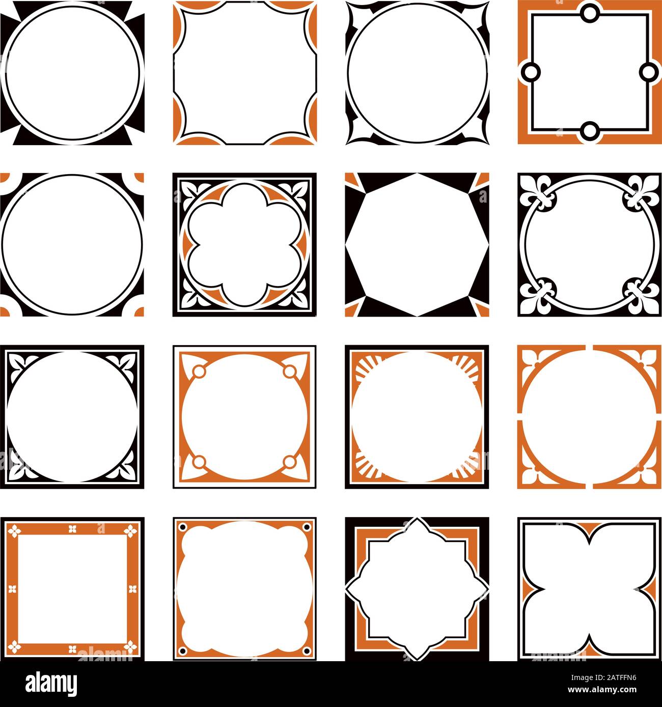 Vintage Square Borders