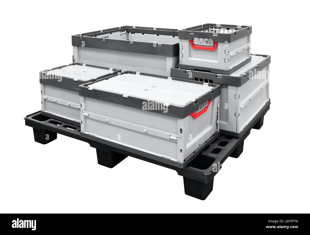 Blue industrial pallet Cut Out Stock Images & Pictures - Alamy