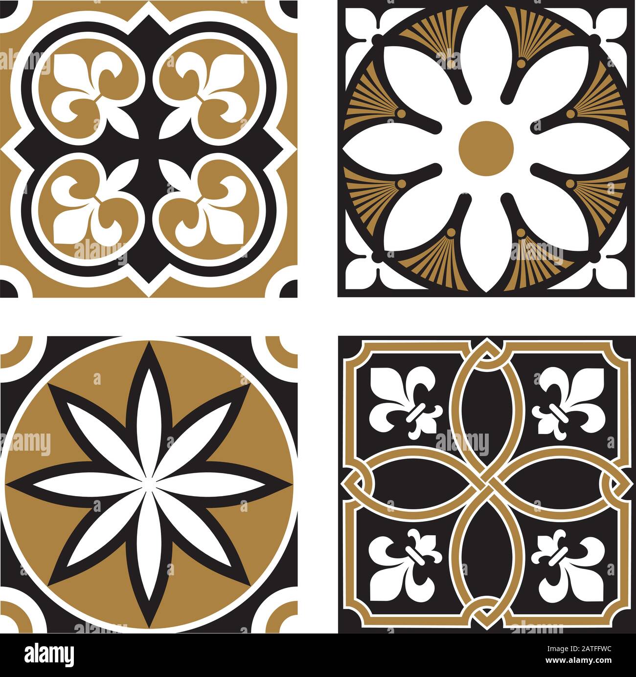 Vintage Ornamental Patterns Stock Vector Image & Art - Alamy