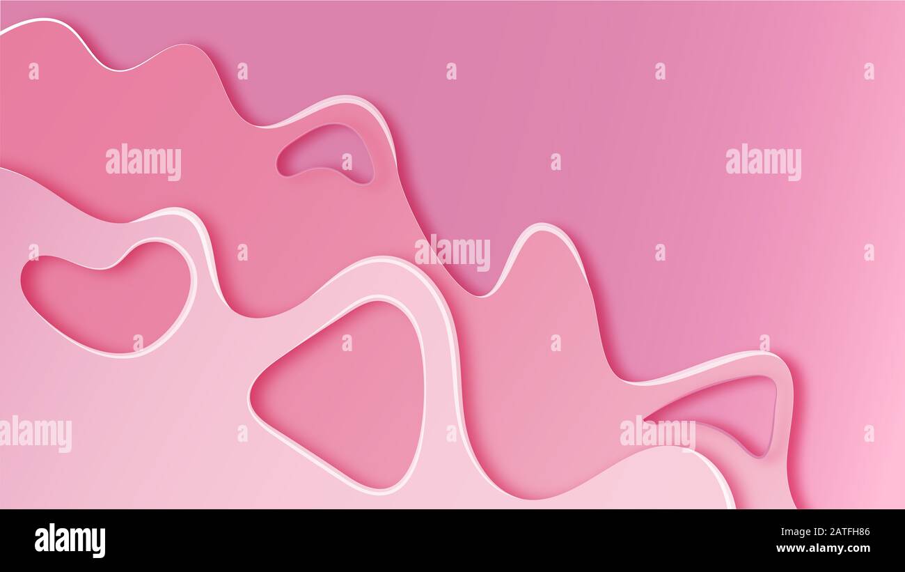 Beautiful creamy pink paper cut out for abstract background and ...