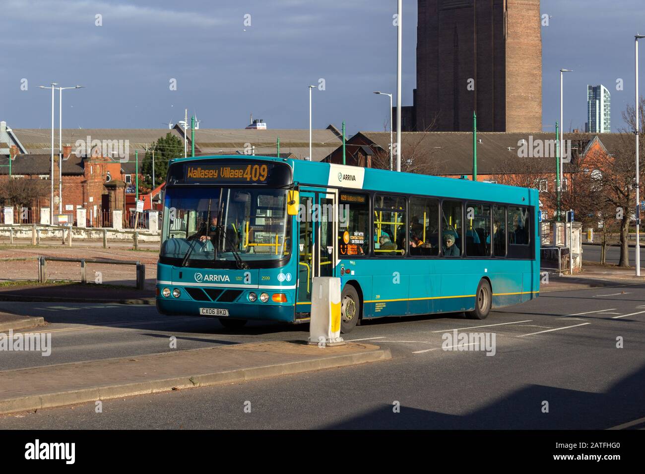 Wallasey village bus number 409, Arriva service, Chester street ...