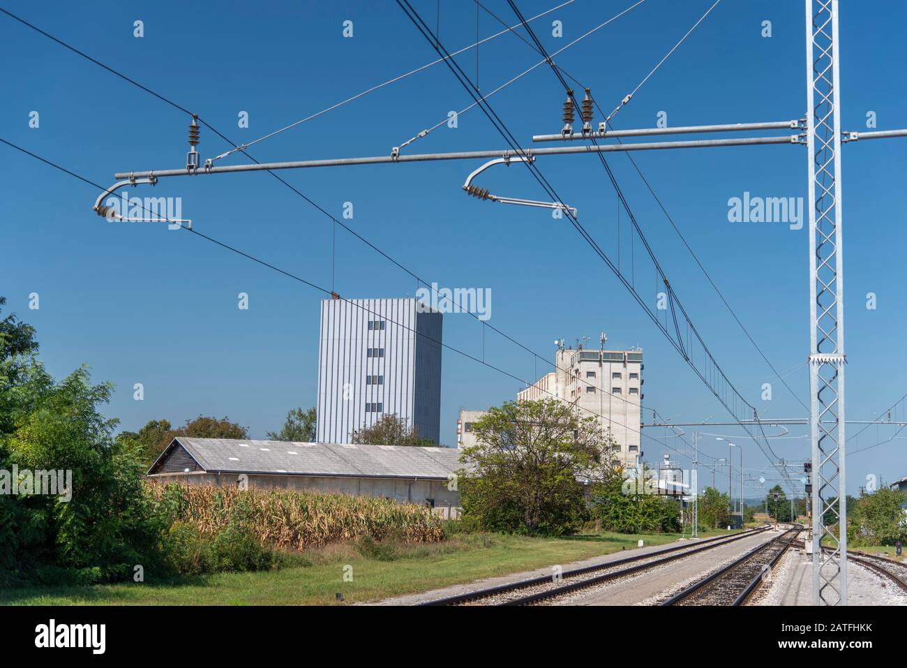 Concrete electric tower with transformer hi-res stock photography and ...