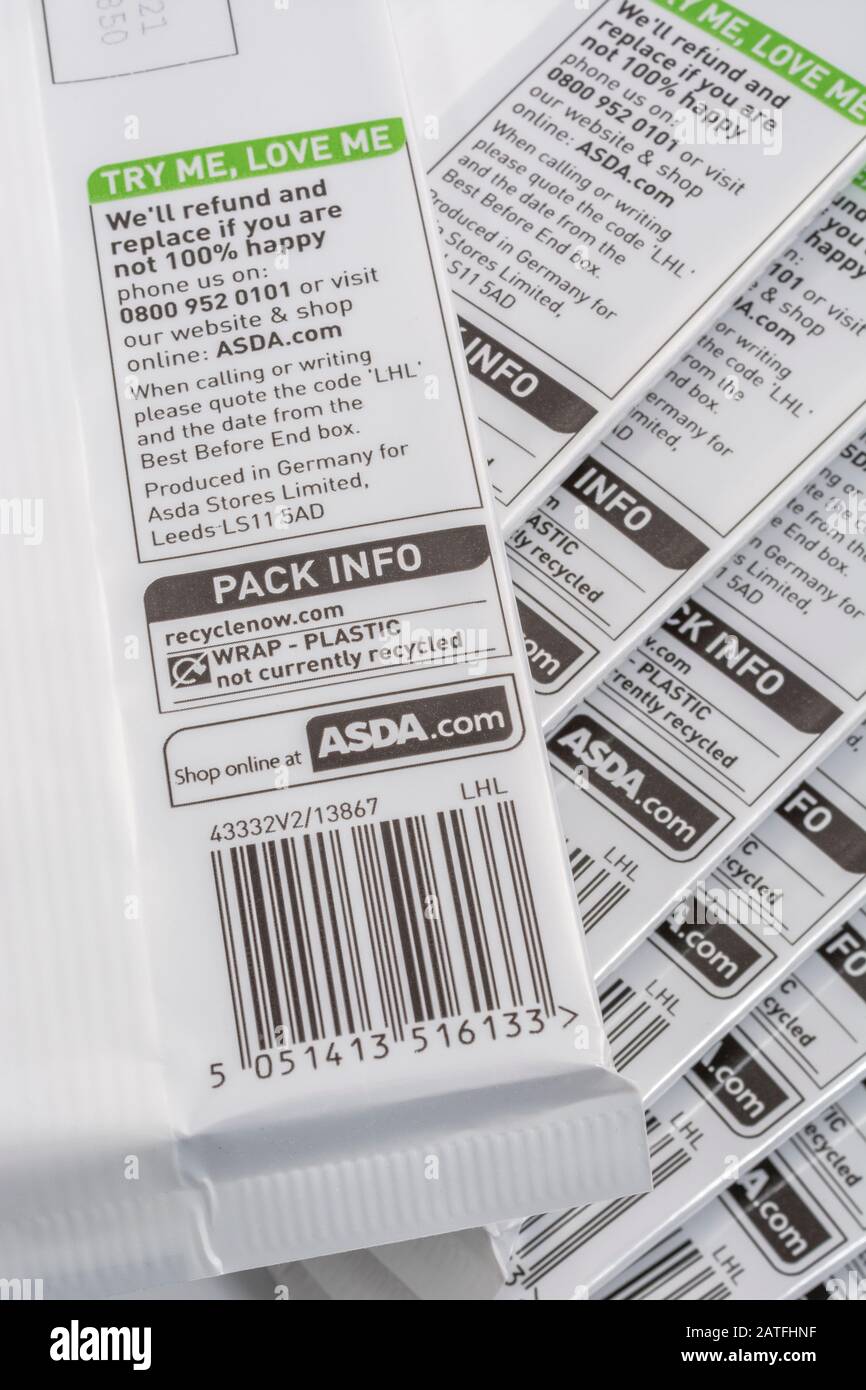 Asda dark chocolate bar hi-res stock photography and images - Alamy