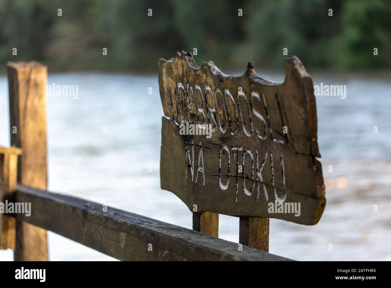 Mura River Landscape And Flow View. izakovci, slovenia Stock Photo - Alamy