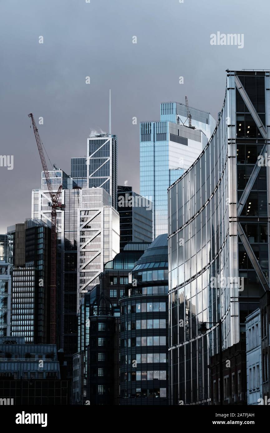 Bishopsgate, and financial district, London, United Kingdom Stock Photo ...