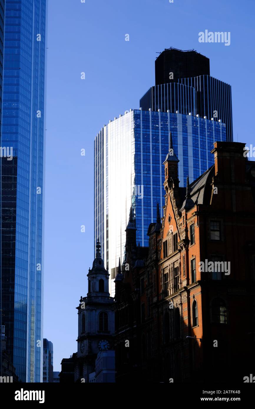 Architecture on Bishopsgate, London, United Kingdom Stock Photo - Alamy