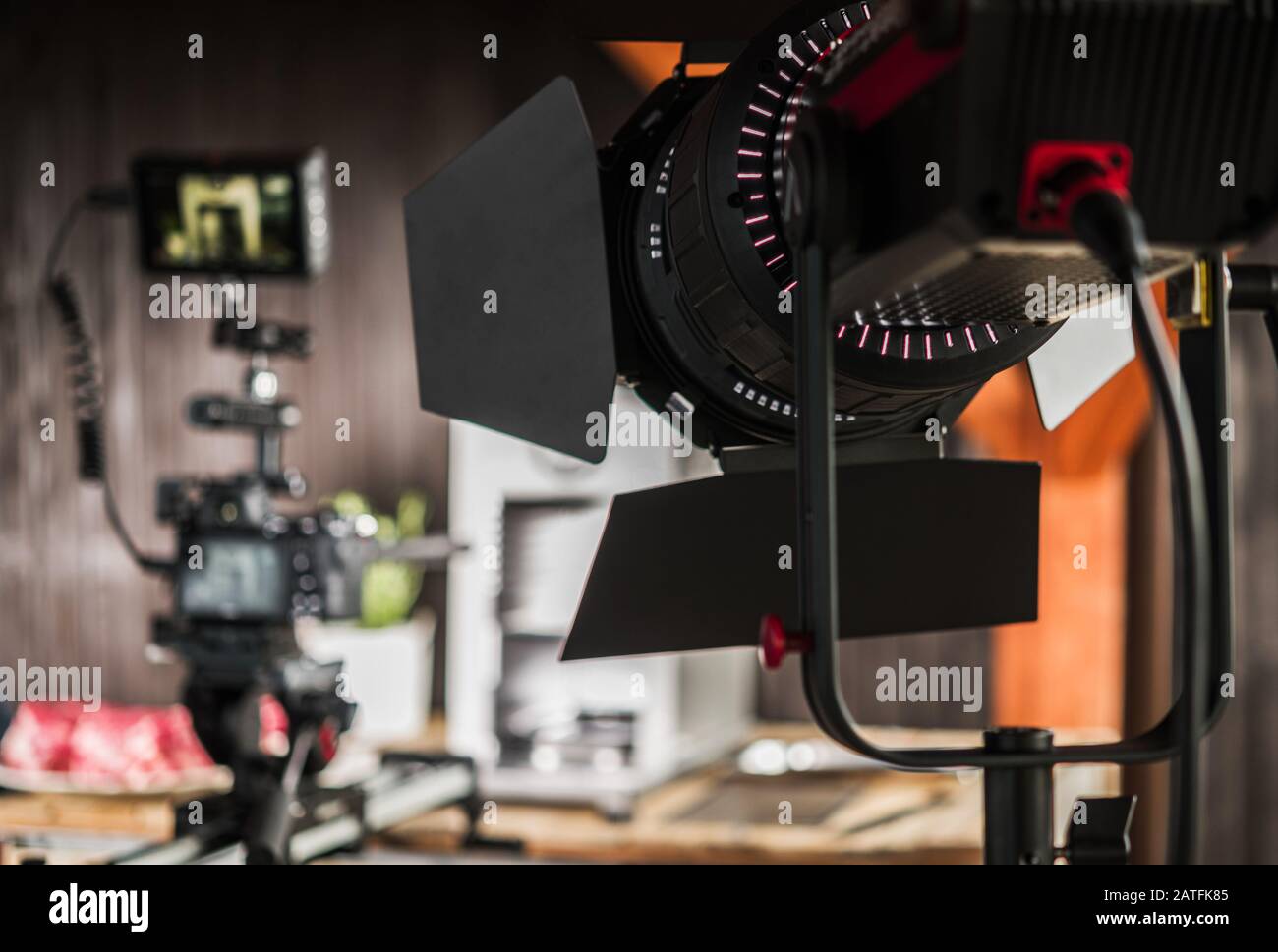 TV Commercial Spot Production. Studio Lighting and Professional Video ...
