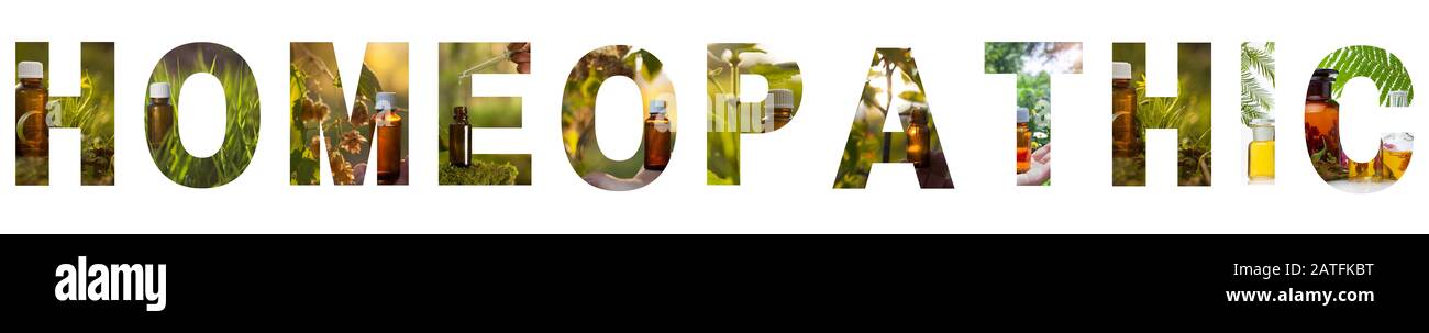 Inscription HOMEOPATHIC transparent background. Homeopathic - natural ...