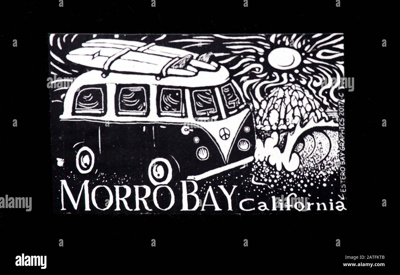 Morro bay california bumper sticker hi-res stock photography and images ...