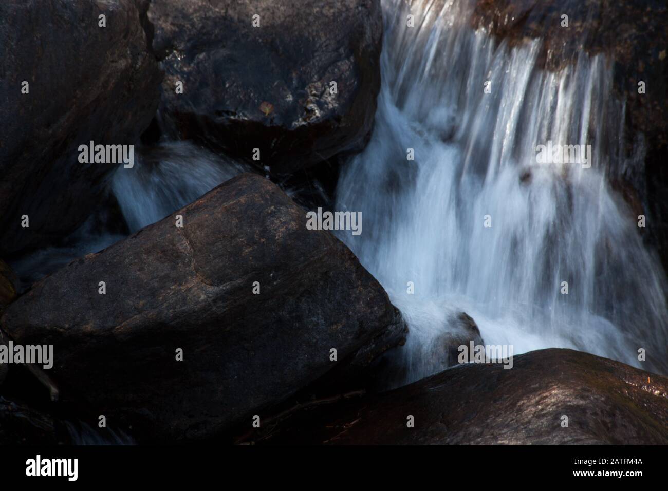 Natural Waterfall Outdoors in sunshine and shade Stock Photo - Alamy