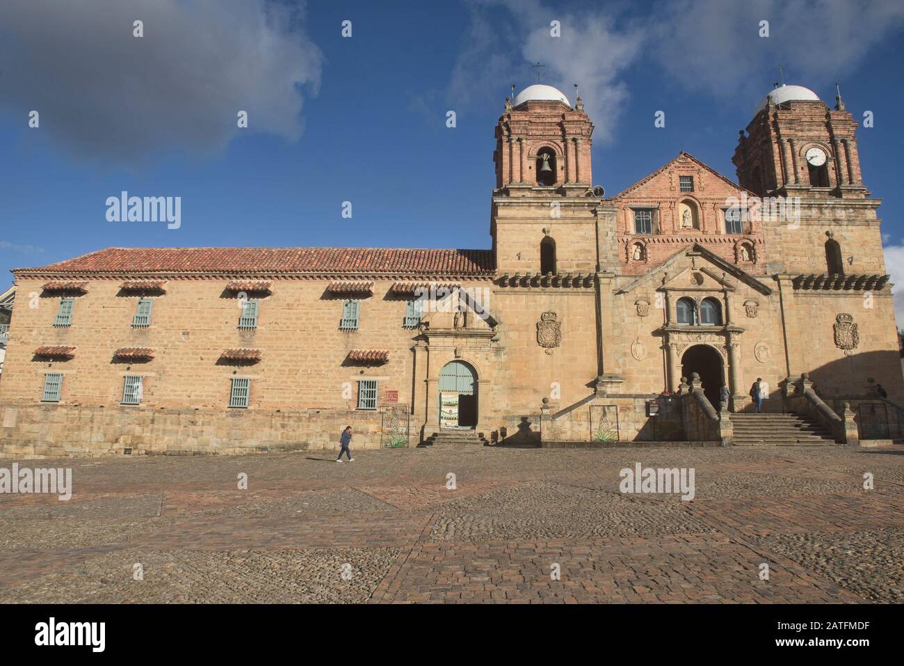 The Convento de los Franciscanos monastery and Basílica Menor in Monguí ...