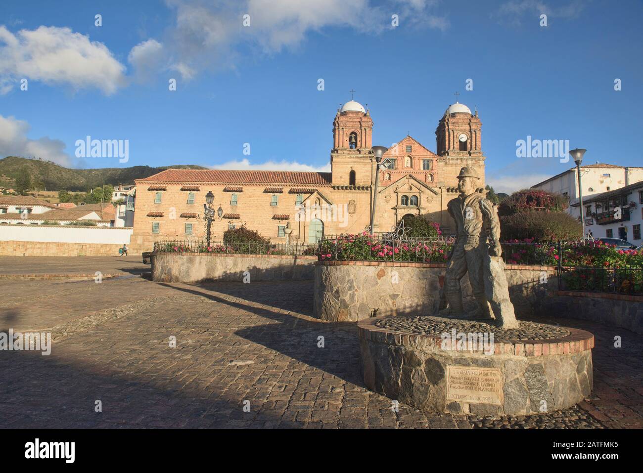 The Convento de los Franciscanos monastery and Basílica Menor in Monguí ...