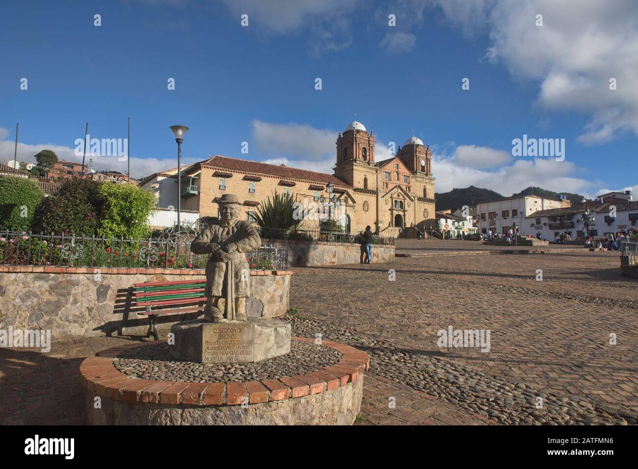 The Convento de los Franciscanos monastery and Basílica Menor in Monguí ...
