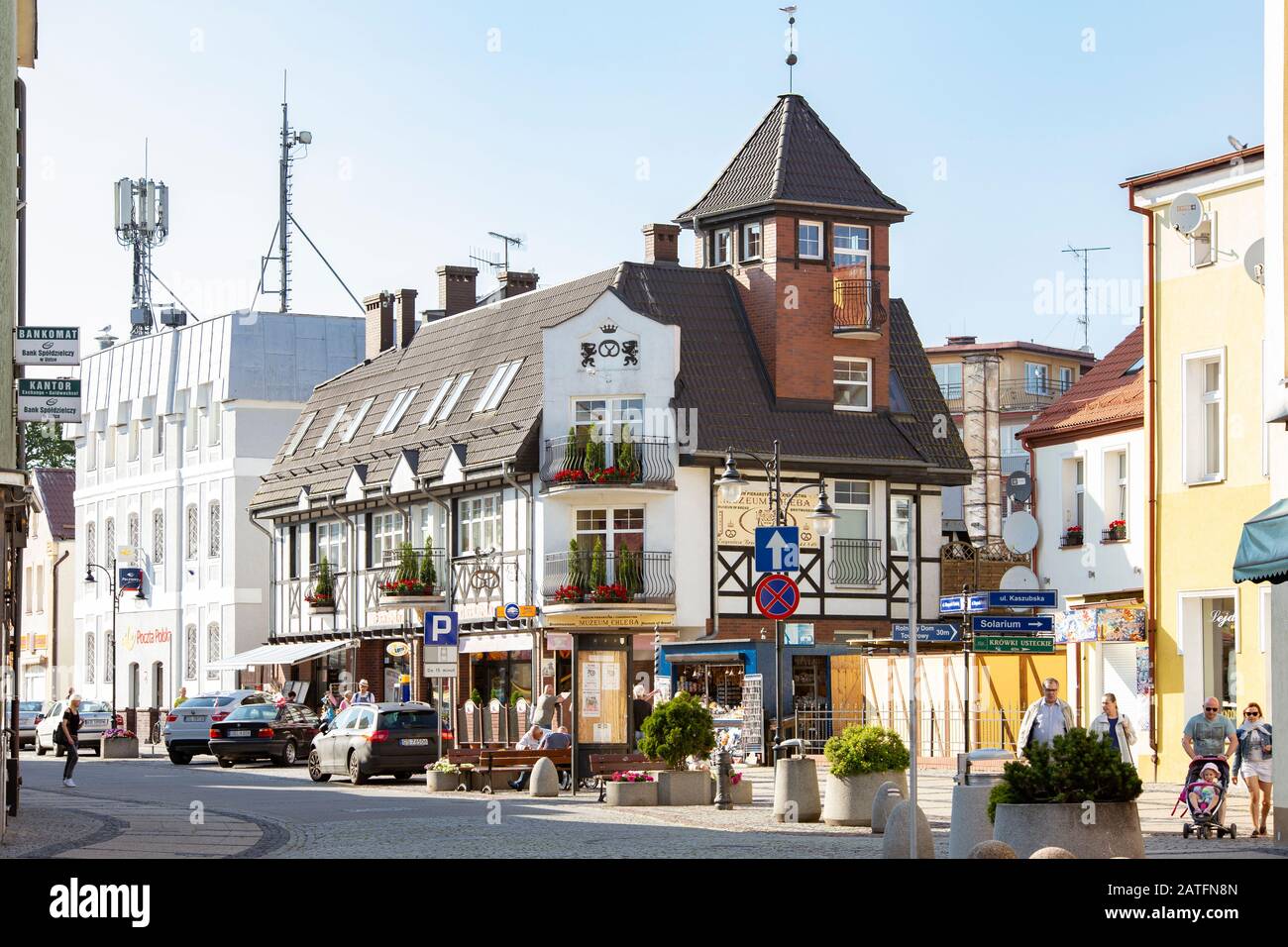 Poland, Ustka, Landmarks and architecture of the city Stock Photo - Alamy