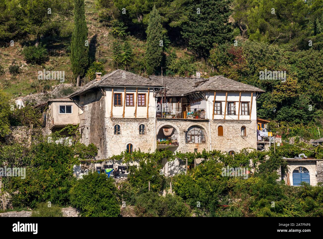 19th-century traditional Ottoman style house in Gjirokastra ...