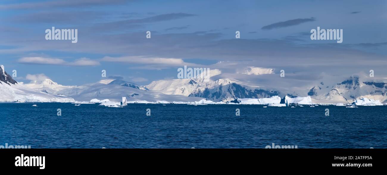 Navigating through breathtaking coastal landscapes along the Antarctic ...