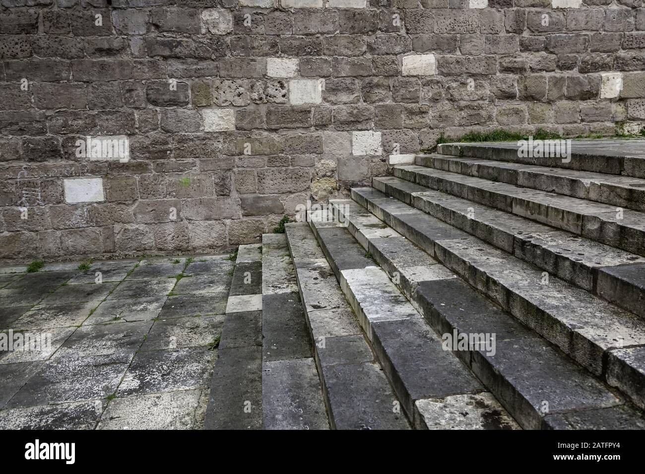 Old stone stairs, medieval construction detail Stock Photo - Alamy