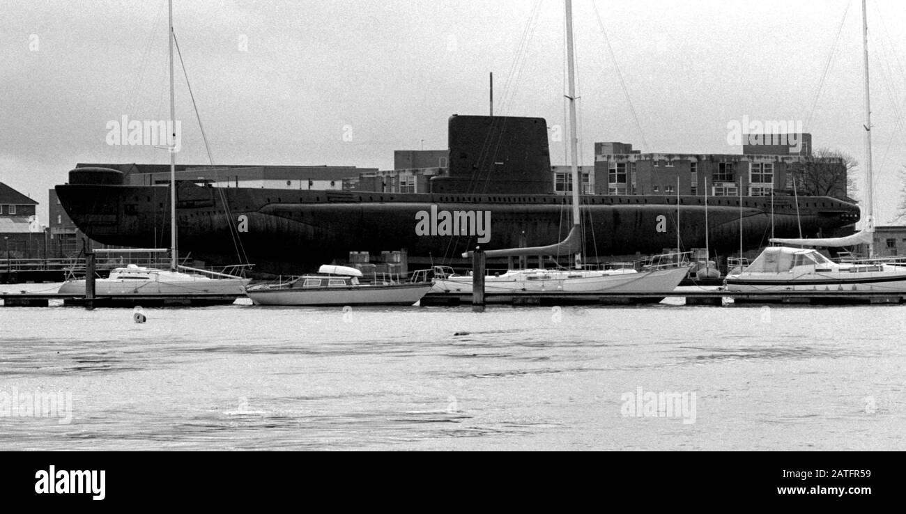 AJAXNETPHOTO. APRIL, 1982. GOSPORT, ENGLAND. - ROYAL NAVY SUB MUSEUM ...