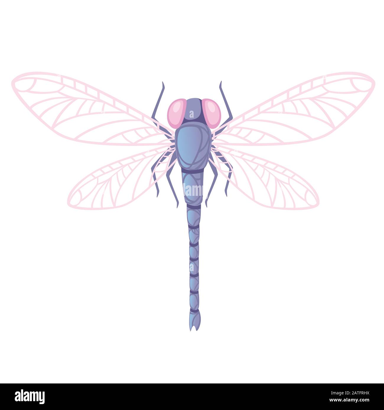 Purple Dragonfly Drawing