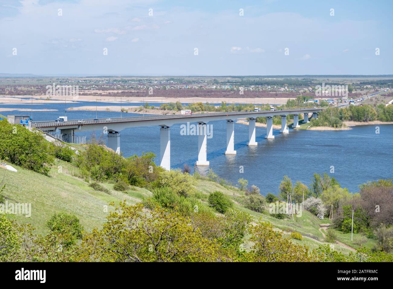 Road bridge over the river Don in Kalach-on-Don, Russia Stock Photo - Alamy