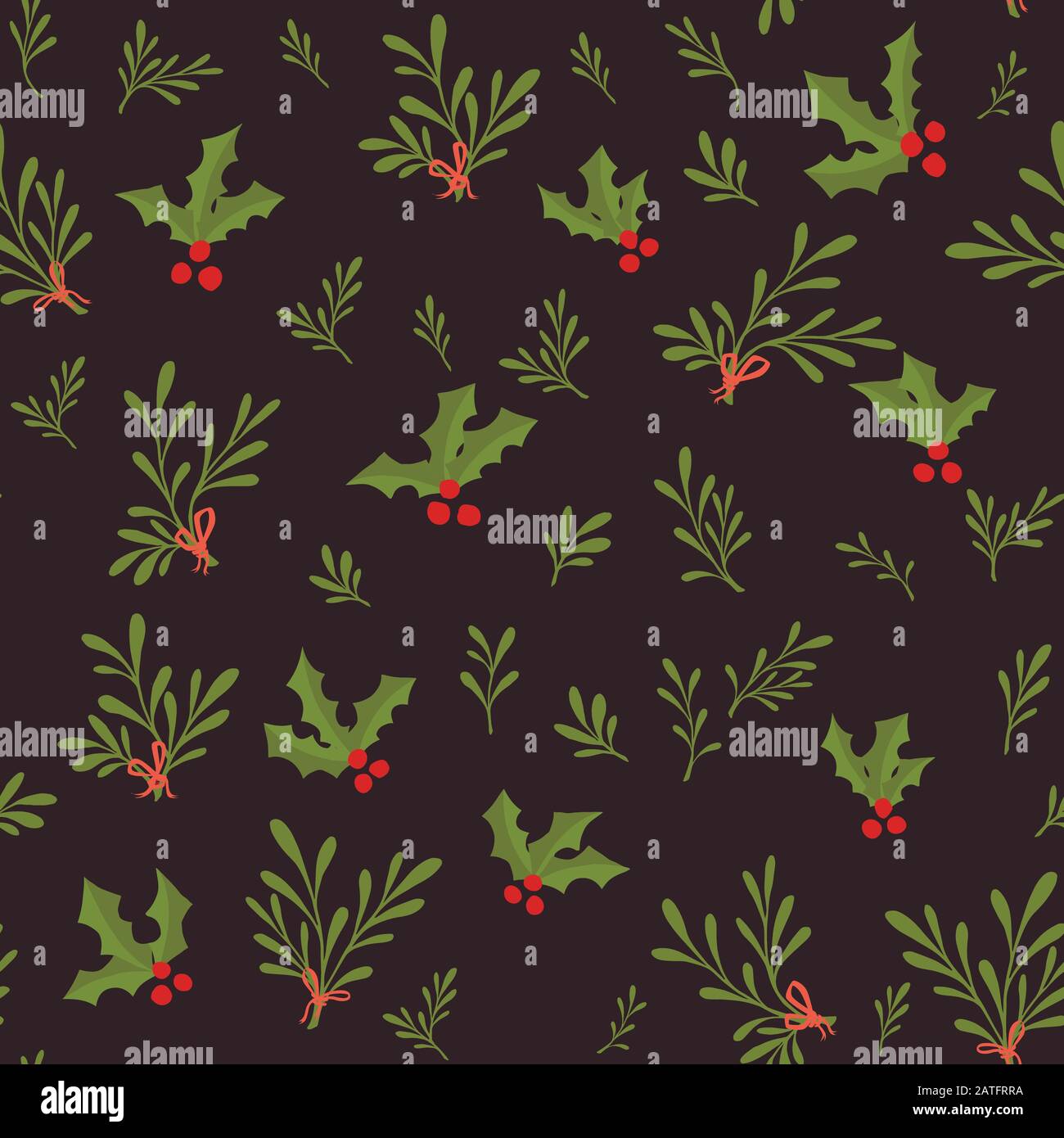 Mistletoe plant berries leaf Stock Vector Images - Alamy