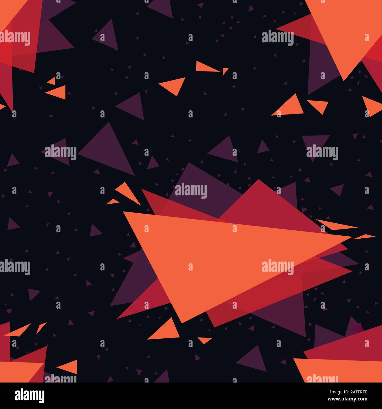 Abstract geometric seamless pattern with triangles flat vector ...