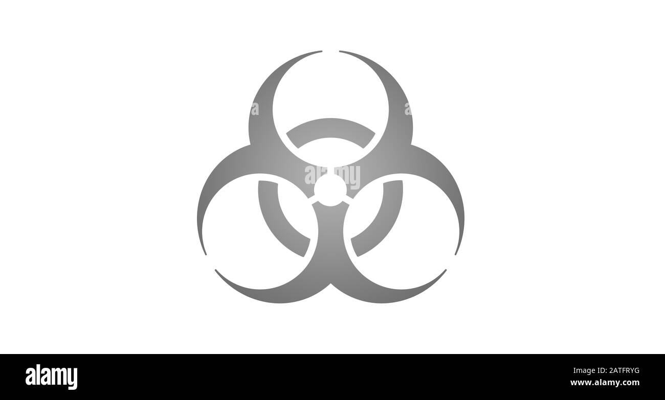 Symbol Of Biological Contamination Black and White Stock Photos ...
