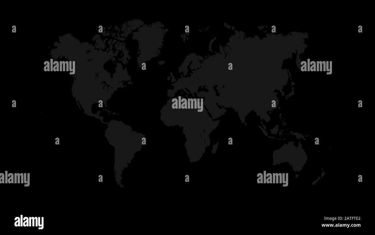 World Map Black Outline High Resolution Stock Photography and Images ...