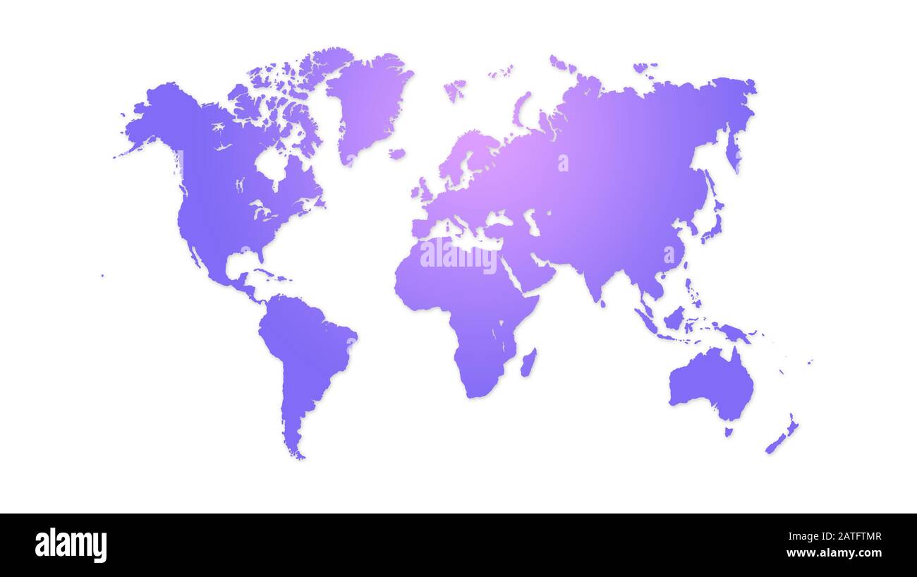 Purple World Map High Resolution Stock Photography and Images - Alamy