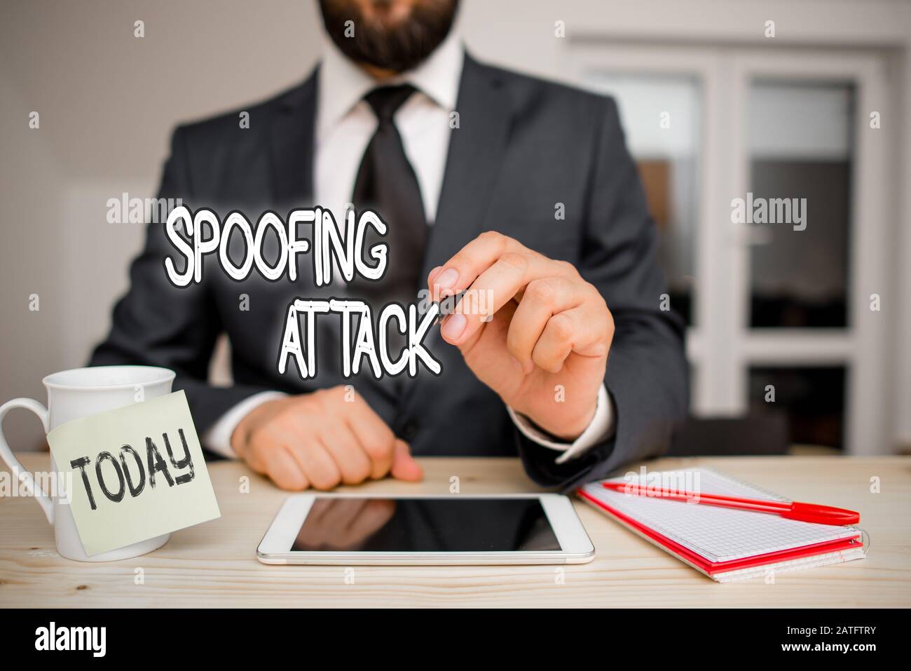 Word writing text Spoofing Attack. Business photo showcasing ...