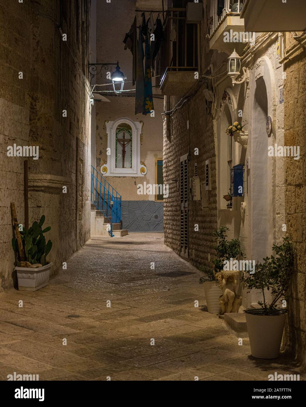 Monopoli on a summer evening, Bari Province, Puglia (Apulia), southern ...