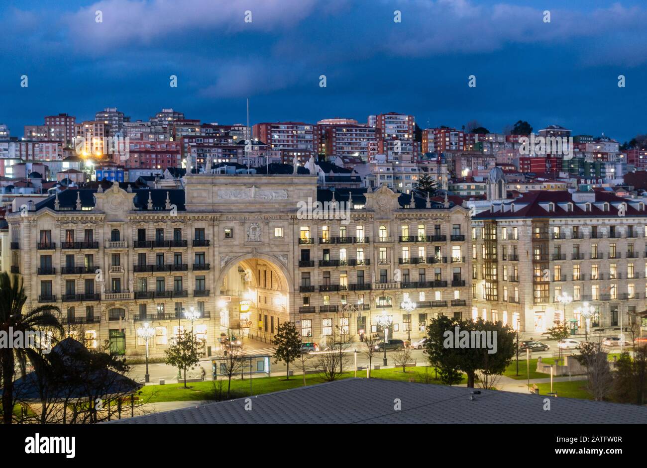 Banco santander building hi-res stock photography and images - Alamy