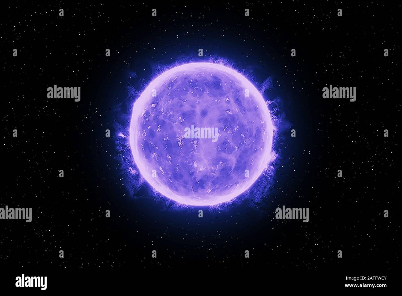 Beautiful very hot star. Elements of this image were furnished by NASA ...