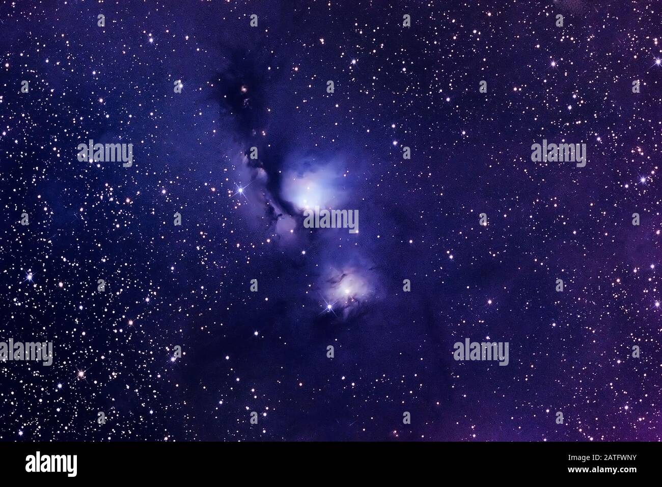 Beautiful blue galaxy, background texture. Elements of this image were ...