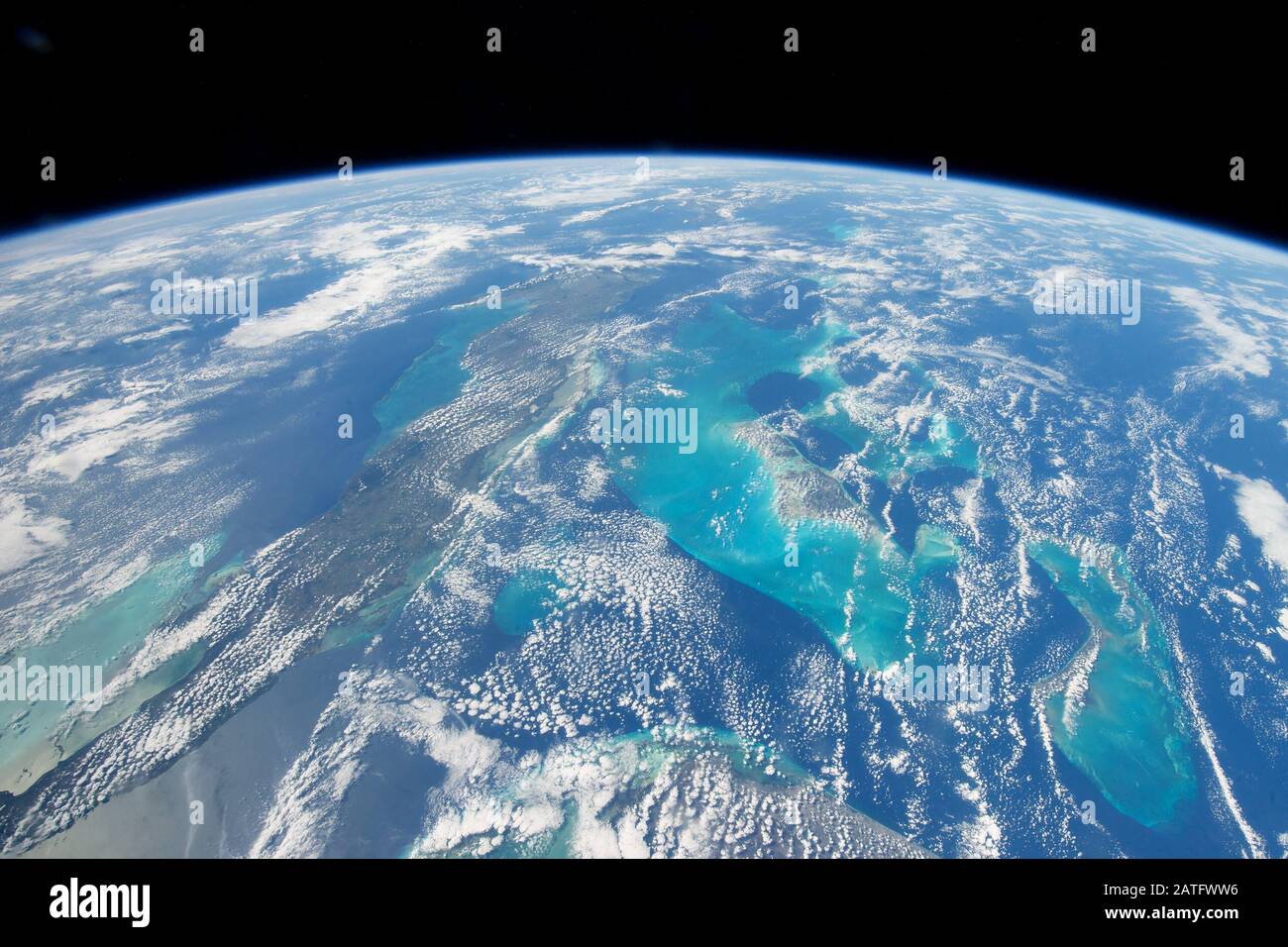 Earth atmosphere from space Elements of this image were furnished by ...