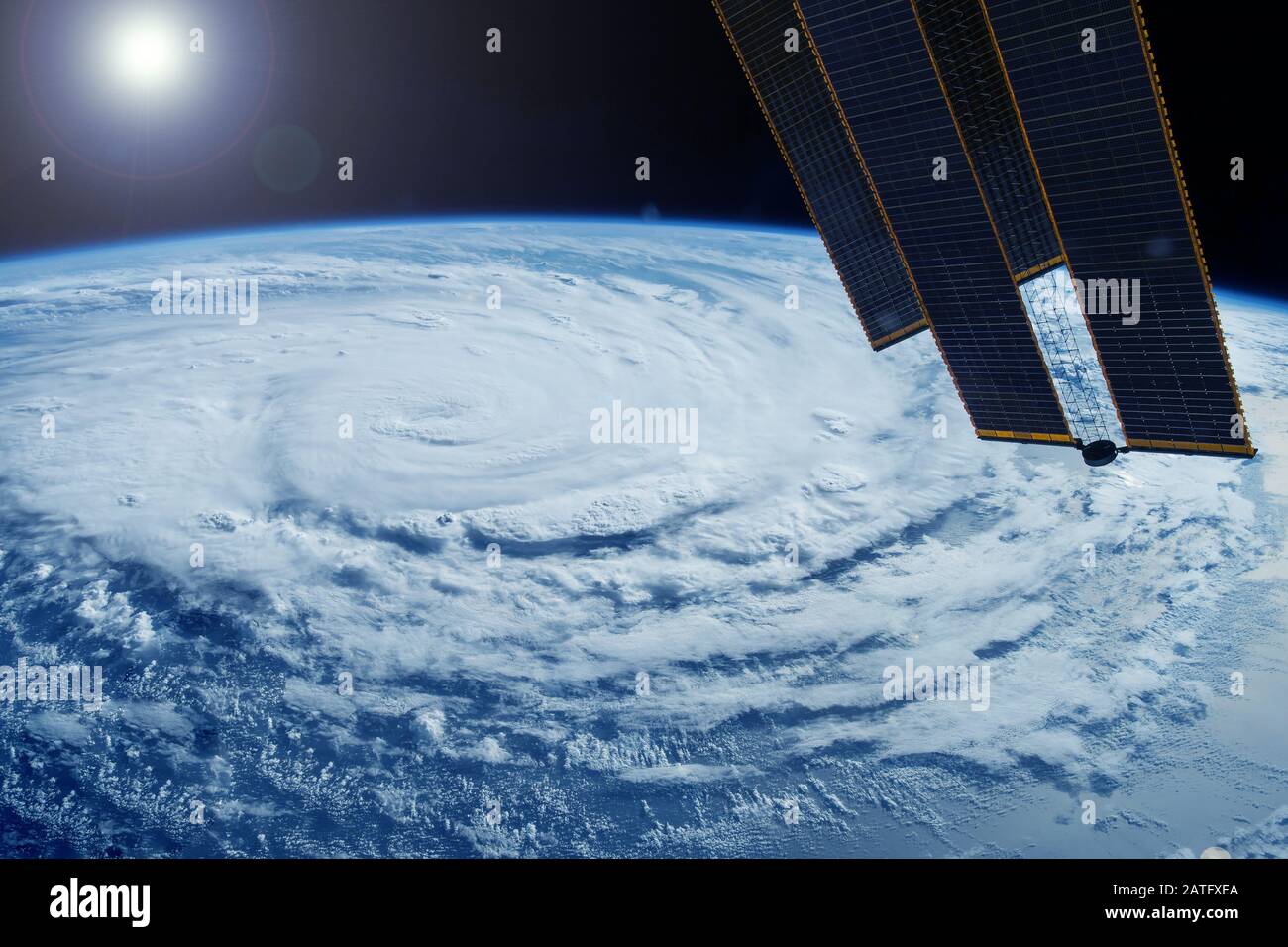 Earth atmosphere from space Elements of this image were furnished by ...