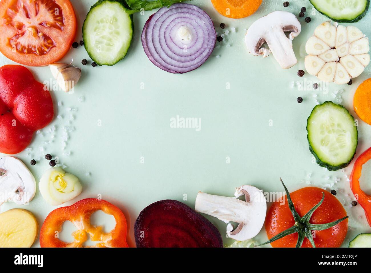 Different vegetables texture hi-res stock photography and images - Alamy