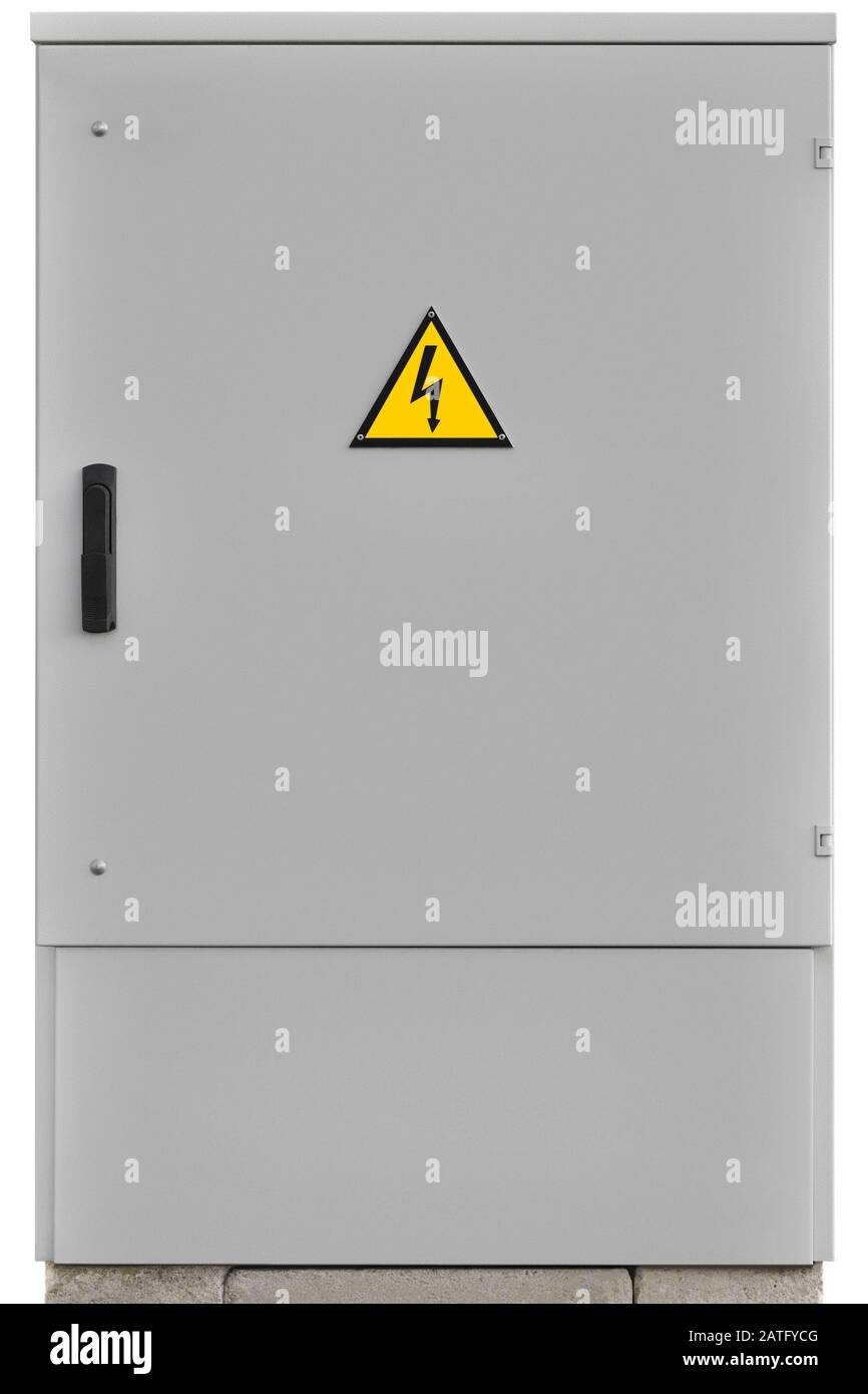 Power distribution wiring switchboard panel outdoor unit, grey brand ...