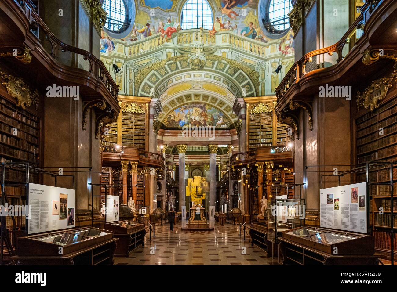 Inside the austrian national library hi-res stock photography and ...