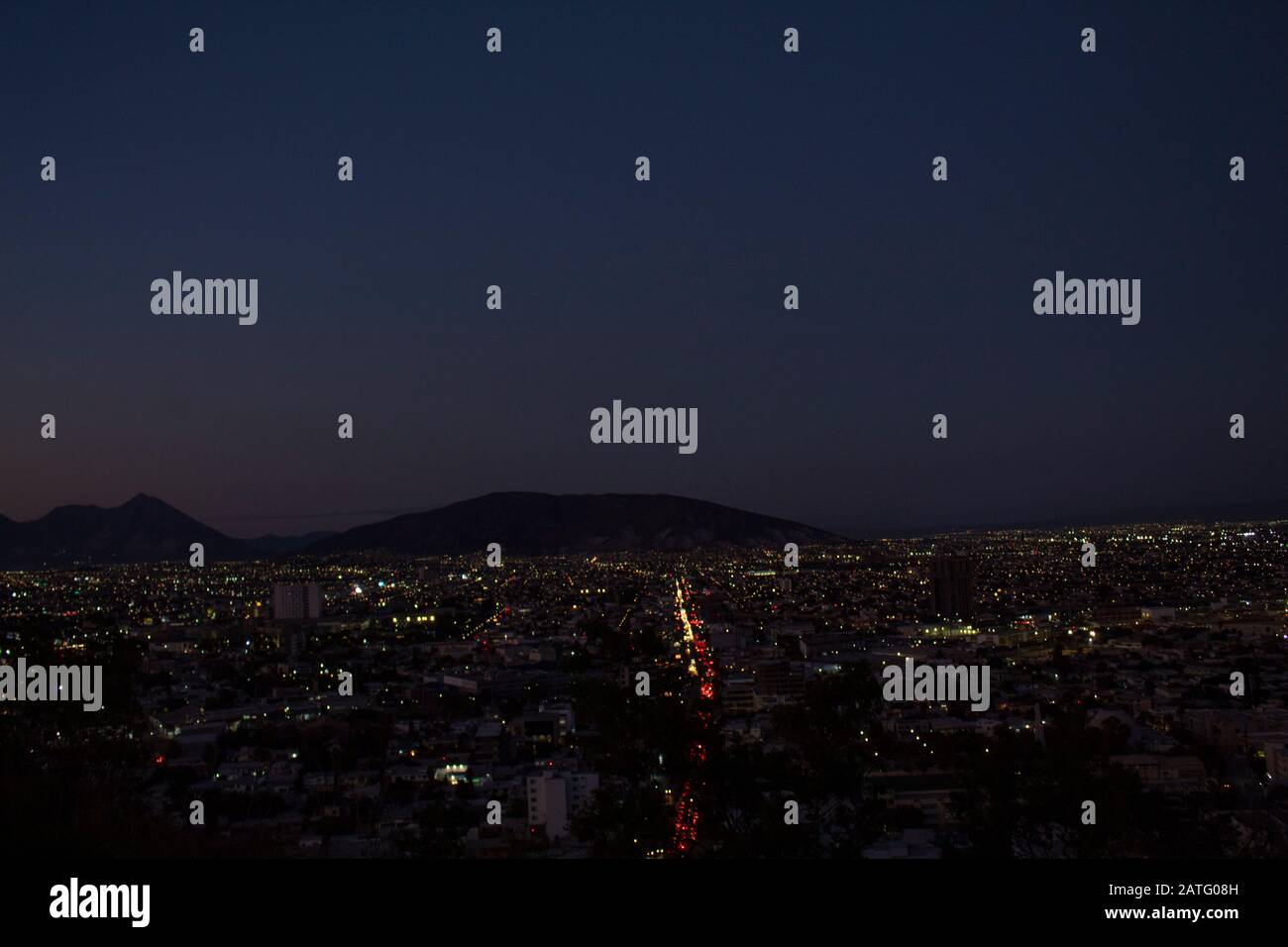 Sunset view in Monterrey Mexico Stock Photo - Alamy
