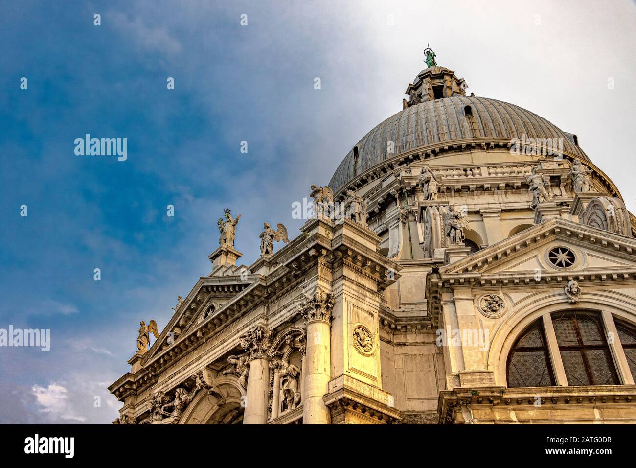 The dome of The Basillica di Santa Maria della Salute in Venice ,one of ...