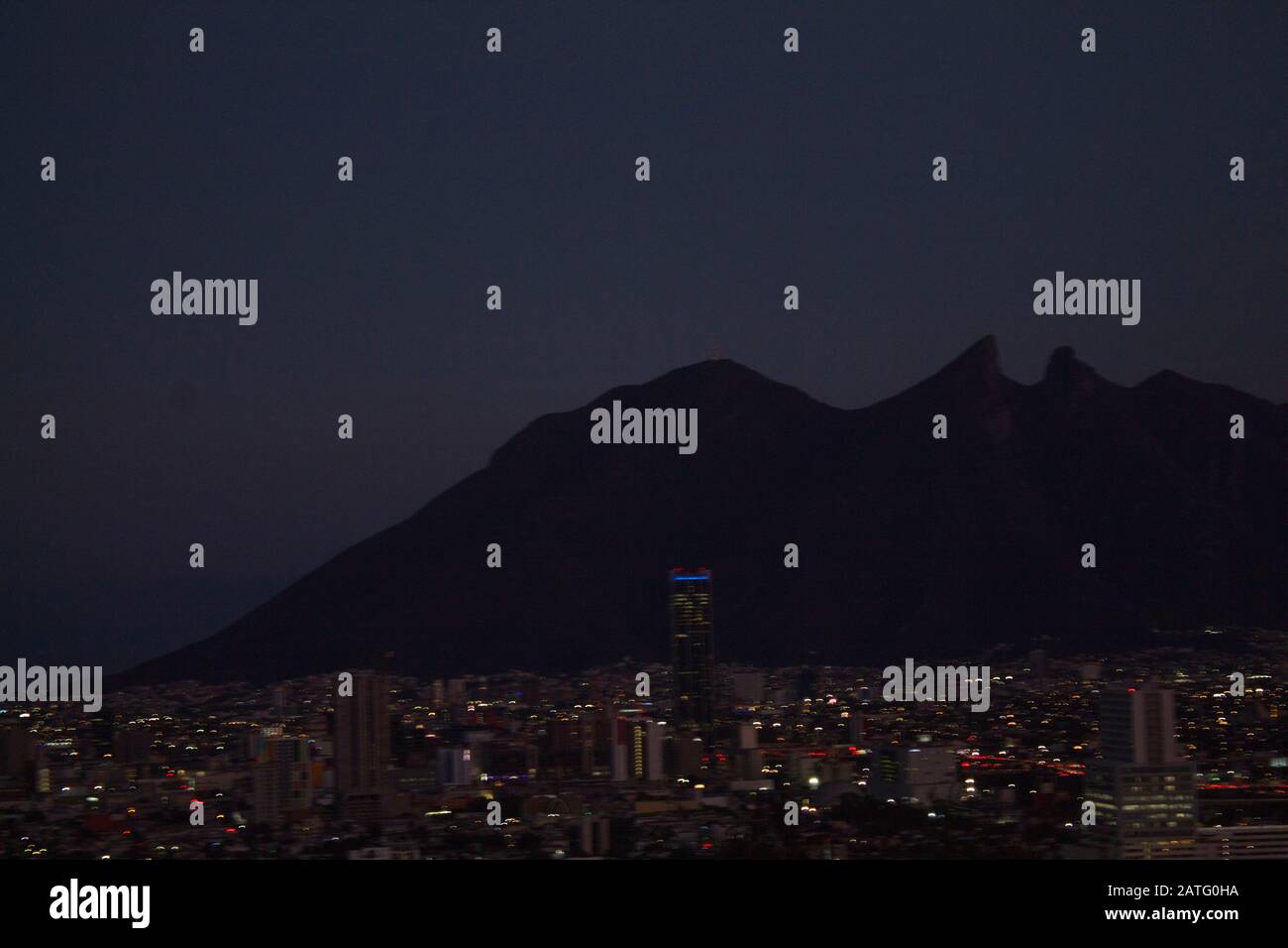 Sunset view in Monterrey Mexico Stock Photo - Alamy
