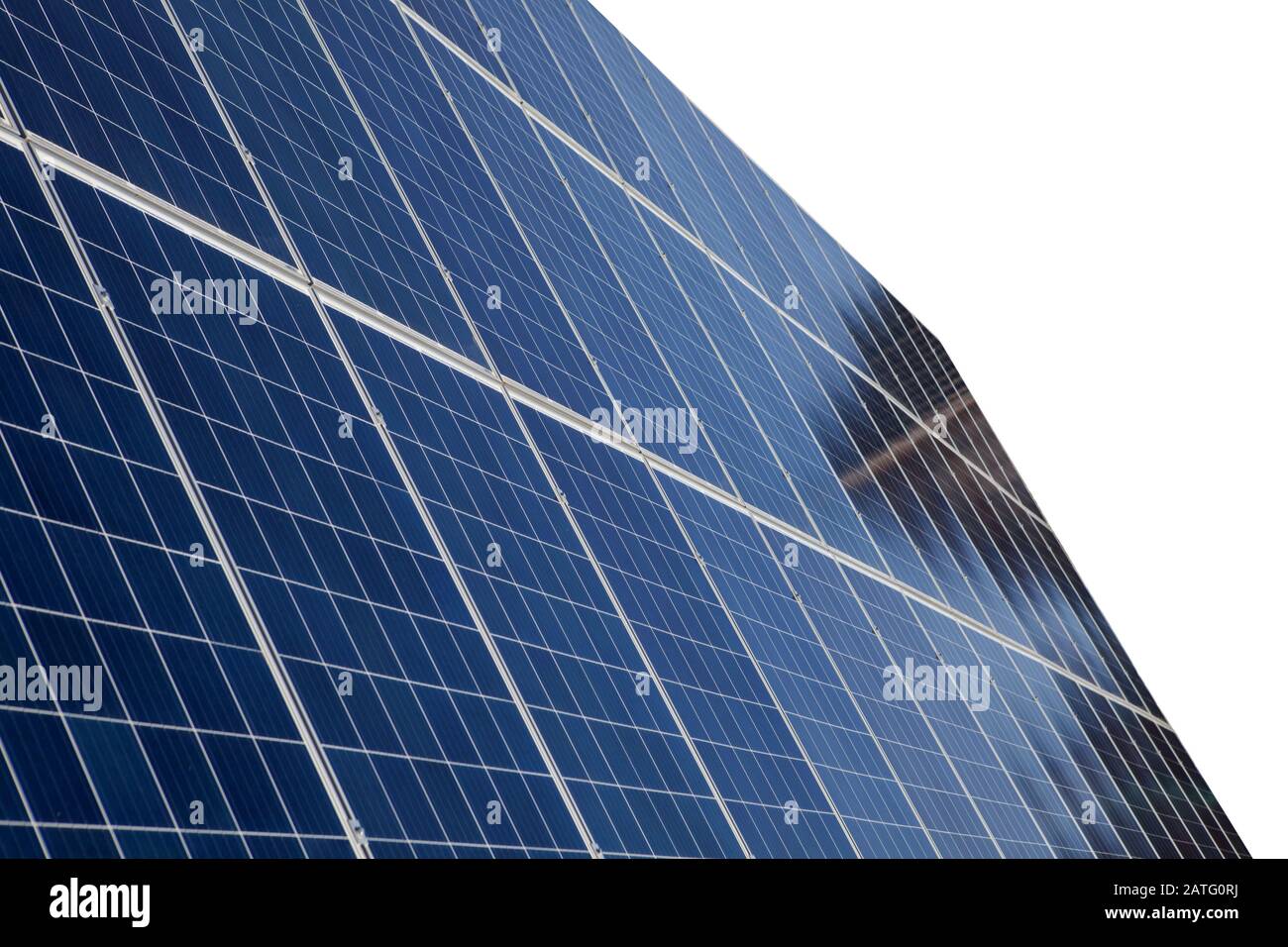 Solar Panels isolated in white background for solar energy concept ...