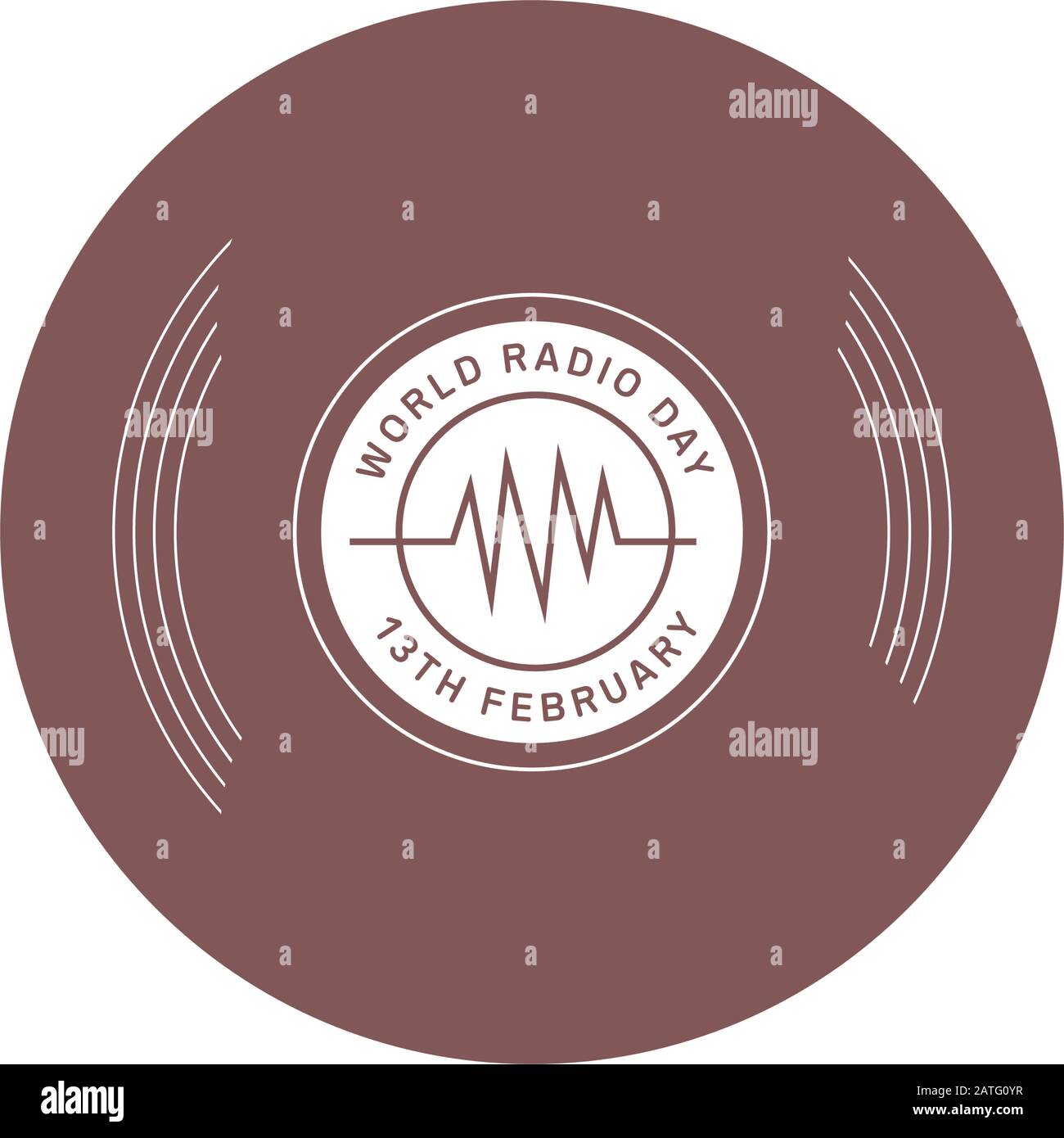 logo design of World radio day for poster, banner or any design Stock ...