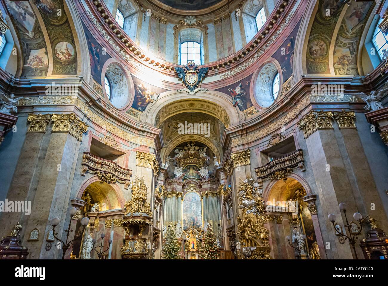 Church inside religion baroque hi-res stock photography and images - Alamy