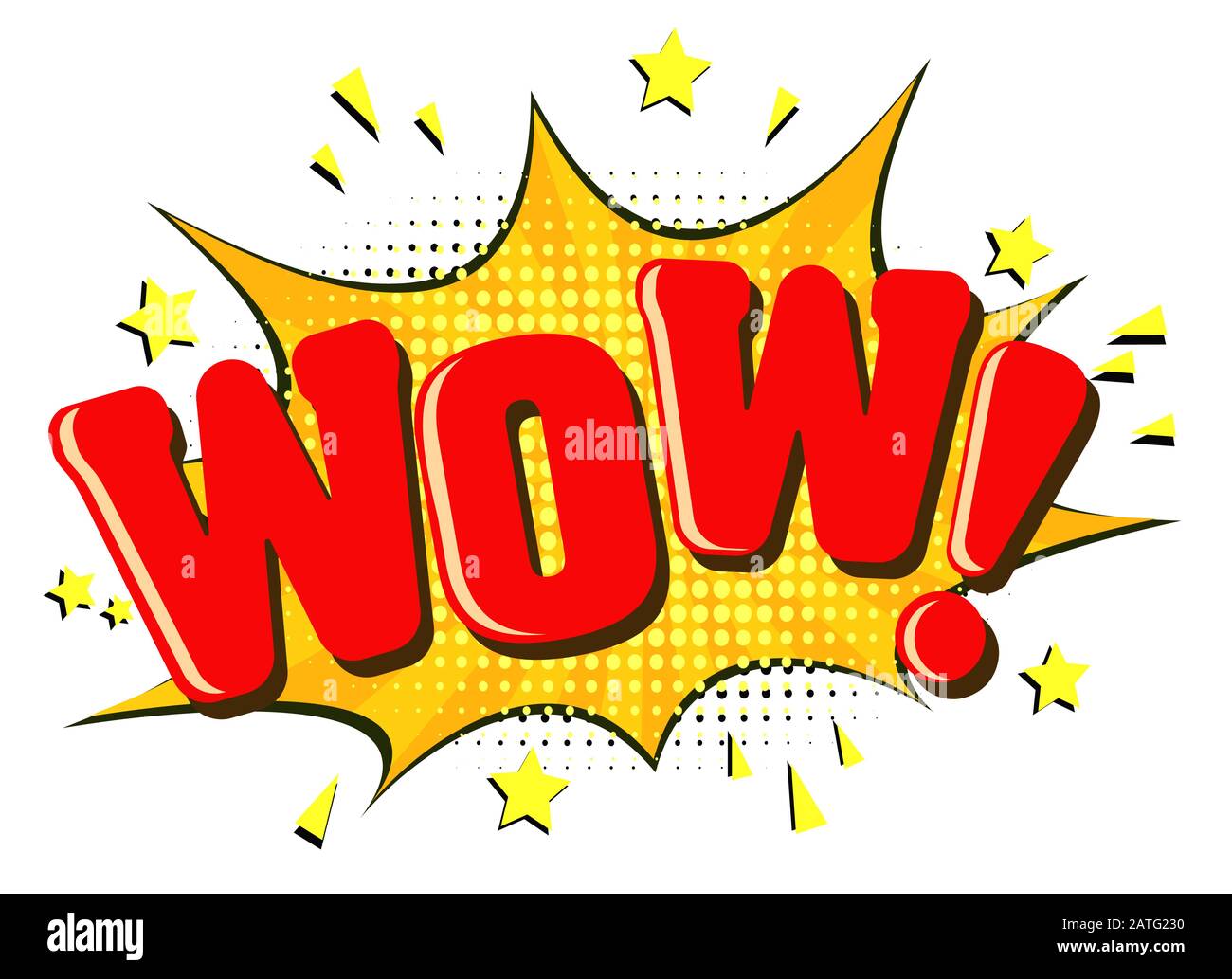 WOW! Comic book, cartoon explosion with caption, speech bubble for your design Stock Vector ...