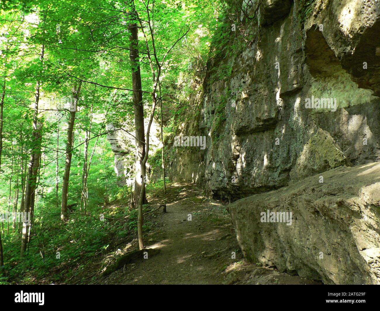 Cliff, John Bryan State Park, Ohio Stock Photo - Alamy