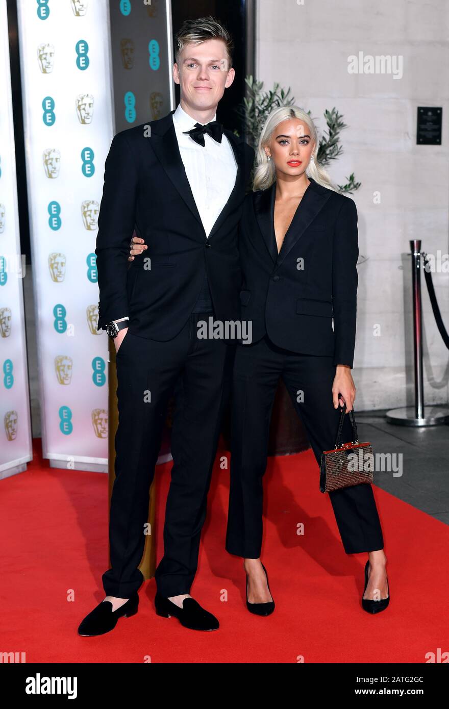 Caspar Lee and Ambar Driscoll attending the after show party for the ...